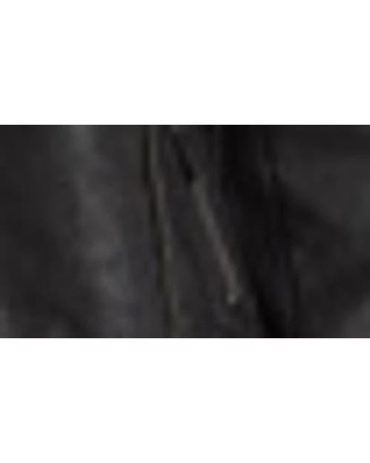 Max Studio Maxstudio Washed Faux Leather Moto Jacket in Black | Lyst
