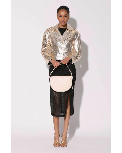 Walter Baker Blake Woven Leather Shoulder Bag in Natural | Lyst