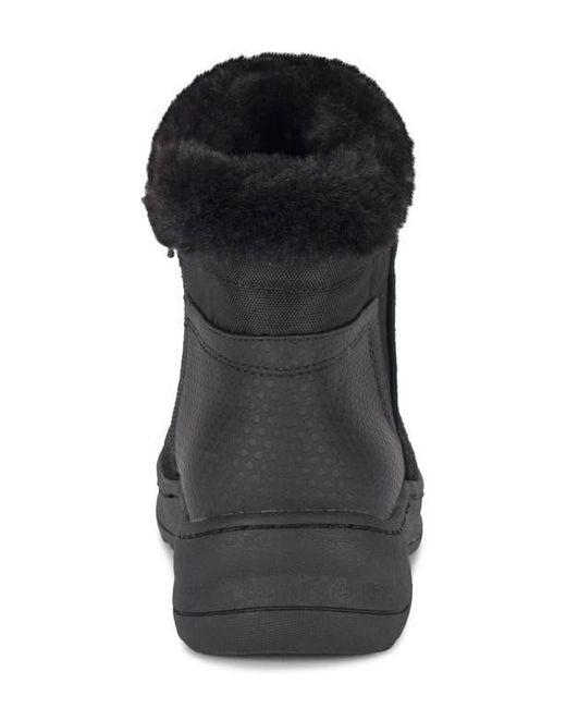 BareTraps Aidan Water Resistant Faux Fur Trim Boot in Black | Lyst