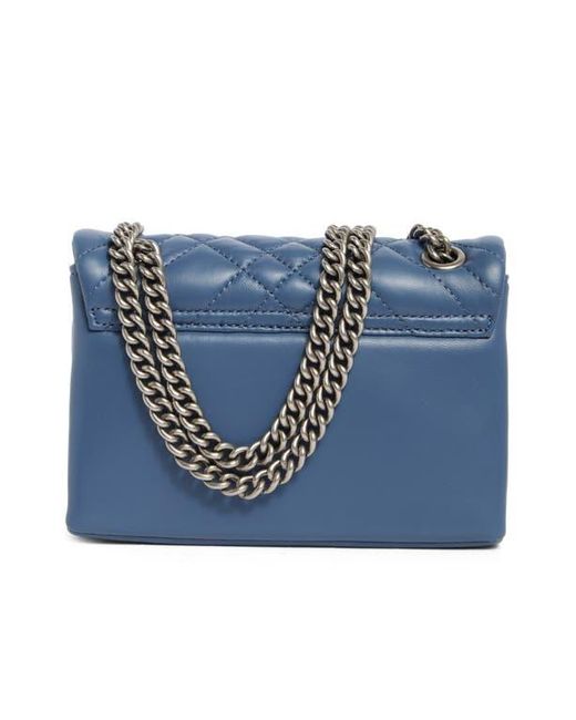 Kurt Geiger Mini Brixton Lock Leather Shoulder Bag in Blue | Lyst