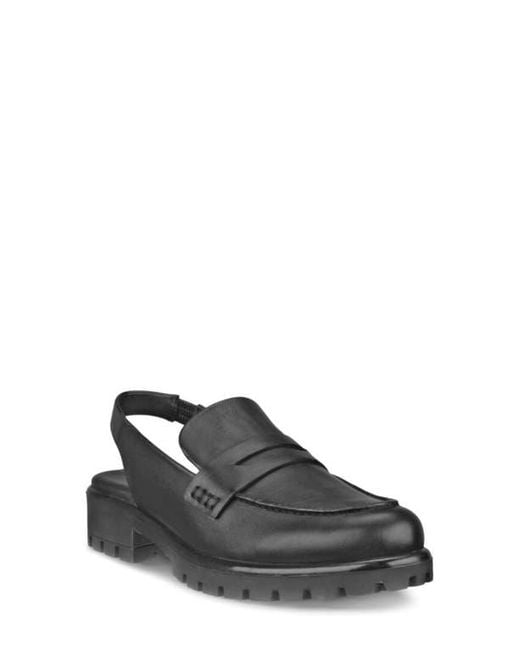 Ecco Modtray Water Resistant Slingback Penny Loafer in Black | Lyst