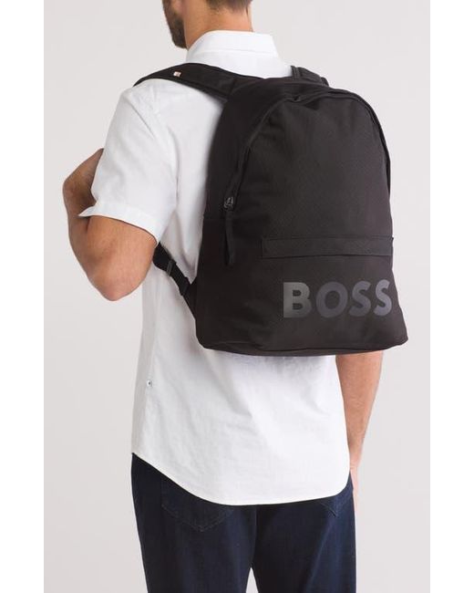 BOSS Pixel Logo Backpack in Black for Men | Lyst
