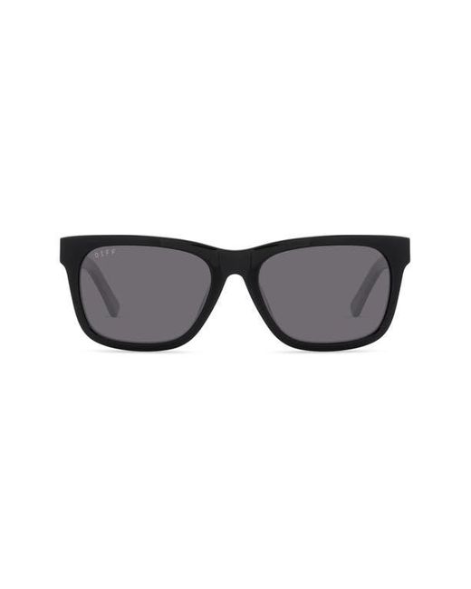 DIFF Jake Polarized Rectangular Sunglasses in Black for Men | Lyst