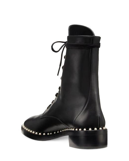 Stuart Weitzman Sondra Pearl Bootie in Black | Lyst
