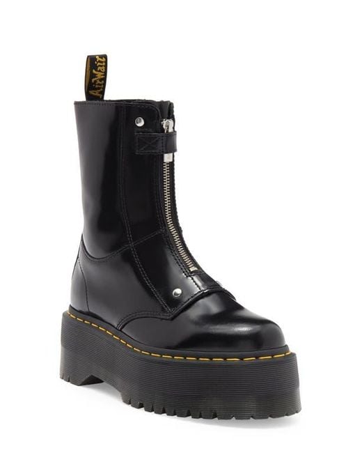Dr. Martens Jetta High Max Zip Boot in Black | Lyst