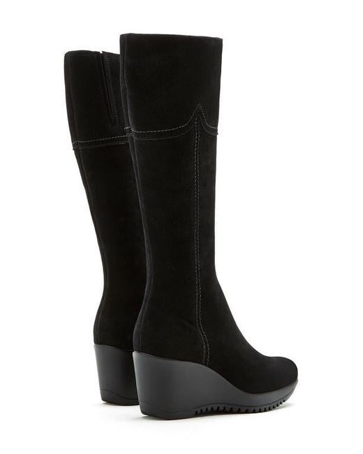 La Canadienne Beva Wedge Boot in Black | Lyst