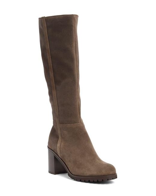 La Canadienne Tall Block Heel Boot in Brown | Lyst