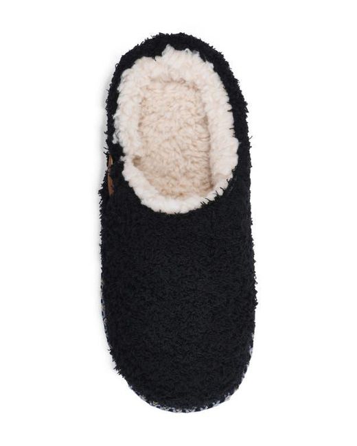 GAAHUU Cozee Faux Shearling Lined Slipper in Black | Lyst