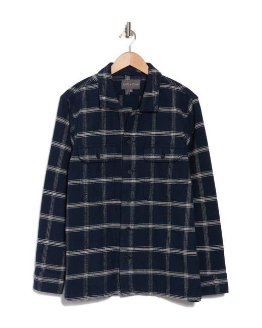 Slate & Stone Heavy Flannel Shirt Jacket in Blue for Men | Lyst