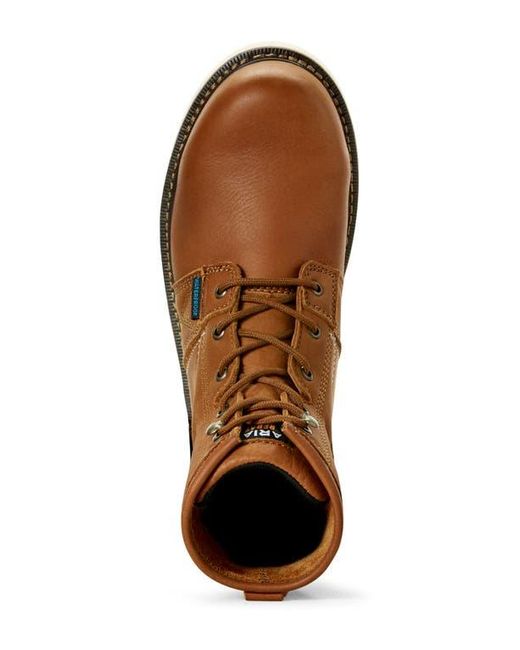 Ariat Rebar Wedge 6-Inch Waterproof Work Boot in Brown for Men | Lyst