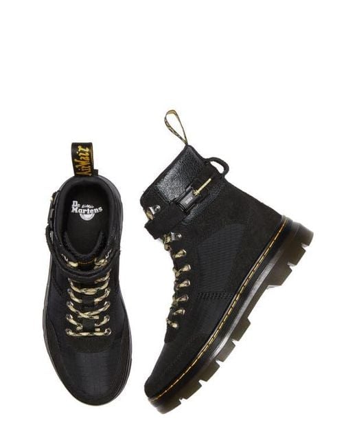 Dr. Martens 1461 Combs Tech Combat Boot in Black for Men | Lyst