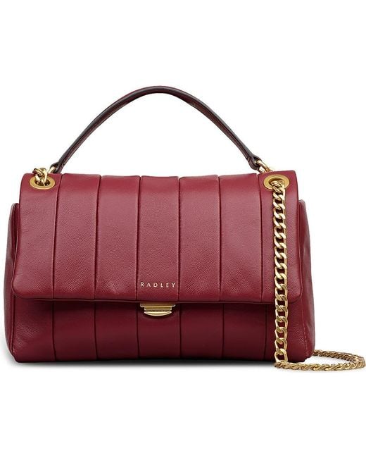 Radley Burton Way Mini Quilted Crossbody Bag in Red | Lyst