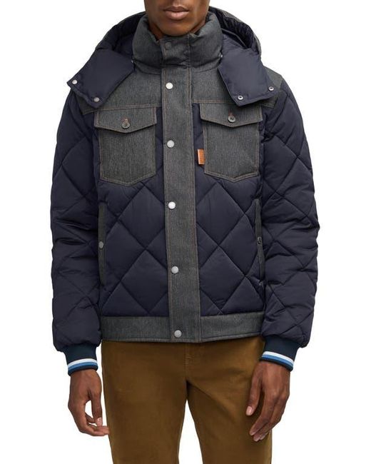 Scotch & Soda Oren Water Repellent Hooded Puffer Jacket in Blue for Men ...