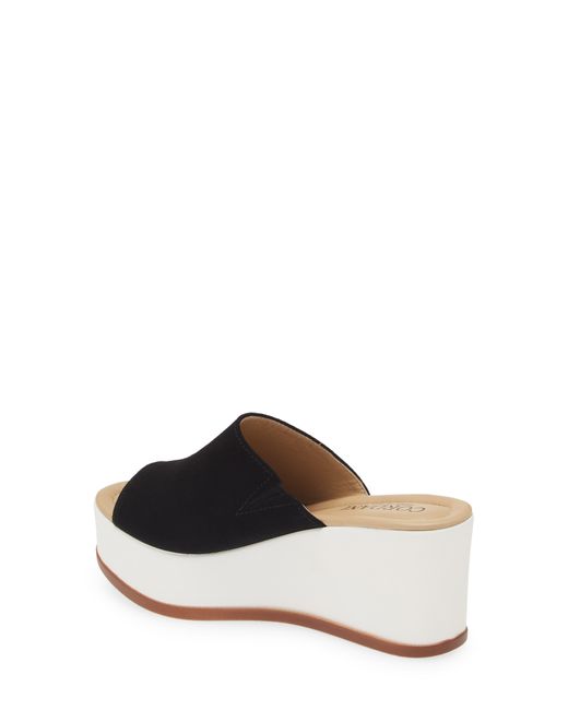 Cordani Demmi Platform Wedge Slide Sandal in Black | Lyst