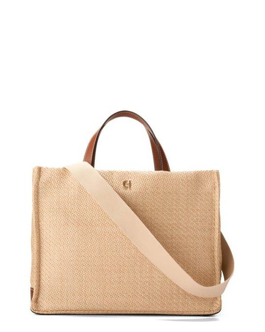 Cole Haan Montecit Medium Straw Tote Bag in Natural | Lyst