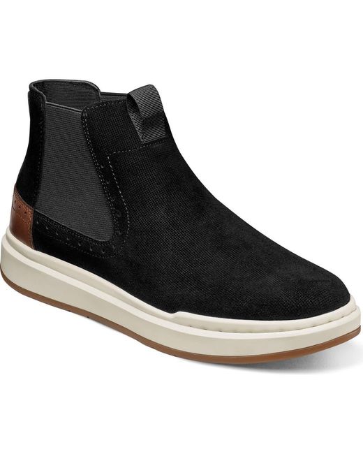 Stacy Adams Cooper Plain Toe Chelsea Boot in Black for Men | Lyst