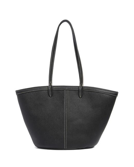 Sam Edelman Fitz Leather Tote Bag in Black | Lyst