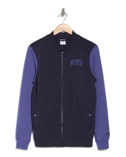 PUMA Class Bomber Jacket in Blue for Men | Lyst