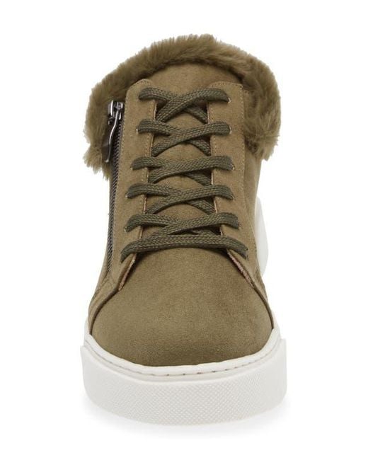 Love Rio Debbie Faux Fur Zip Sneaker | Lyst