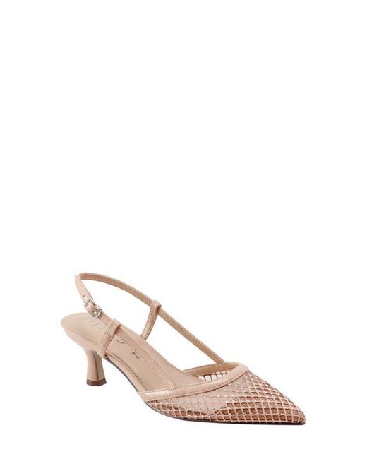 Unisa Rhinestone Mesh Slingback Pump in Pink | Lyst