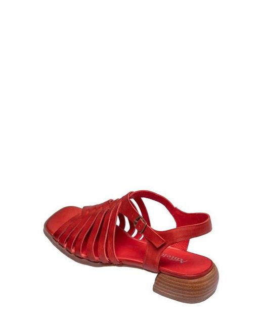 Antelope Leni Woven Slingback Sandal in Red | Lyst