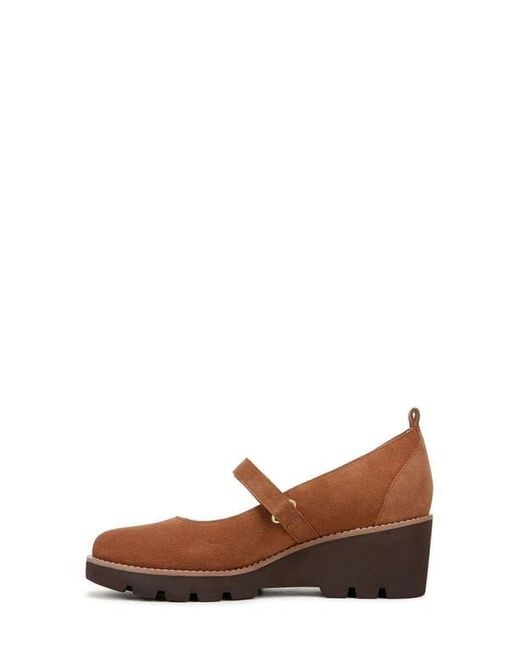 Vionic Alma Mary Jane Wedge Pump in Brown | Lyst