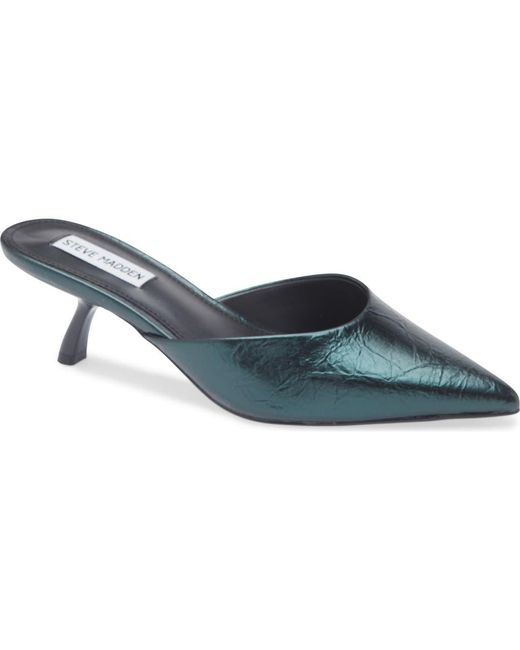 Steve Madden Mariano Metallic Mule in Blue | Lyst