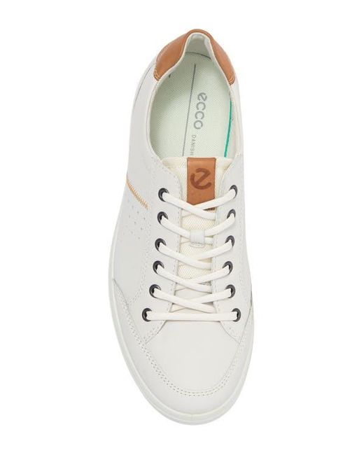 Ecco Soft Classic Low Top Sneaker in White for Men | Lyst