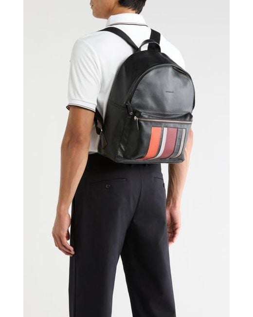 Longchamp Patchwork Leather Backpack in Black | Lyst