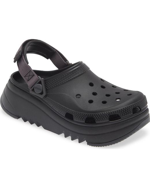 Crocs™ Classic Hiker Xscape Slingback Platform Clog in Black | Lyst