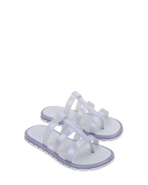 Melissa Path Slide Sandal in White | Lyst