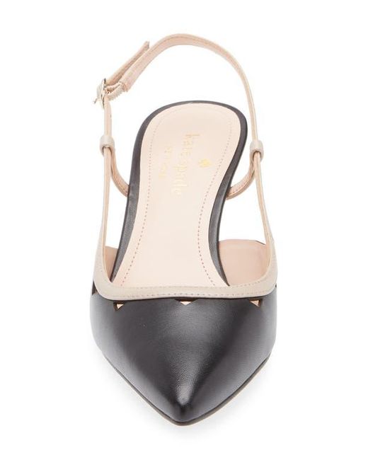 Kate Spade Veyda Slingback Kitten Heel Pump in Metallic | Lyst