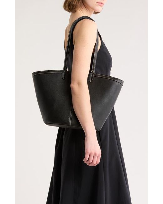 Sam Edelman Fitz Leather Tote Bag in Black | Lyst