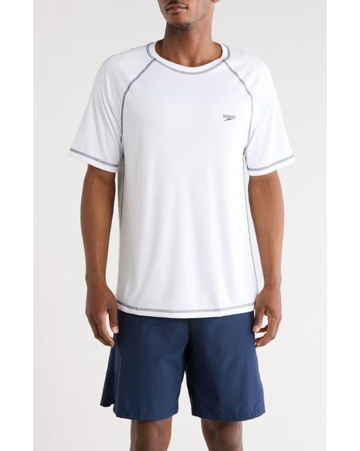 Speedo Easy Short Sleeve Swim T-Shirt in White for Men | Lyst
