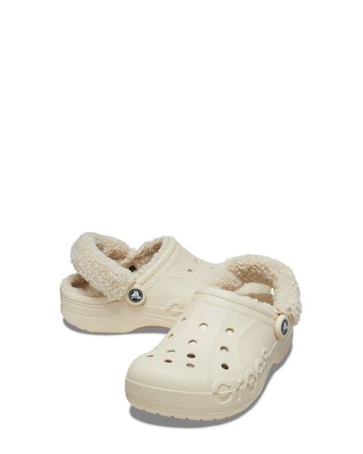 Crocs™ Faux Fur-Lined Clog in White | Lyst