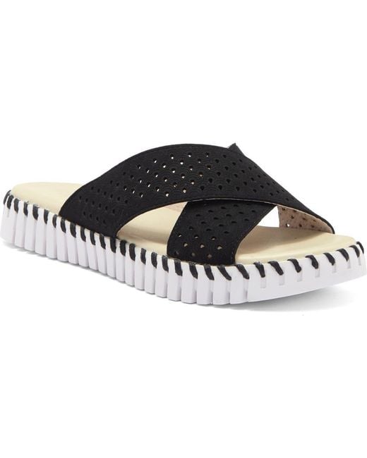 Ilse Jacobsen Tulip Slide Sandal in Metallic | Lyst