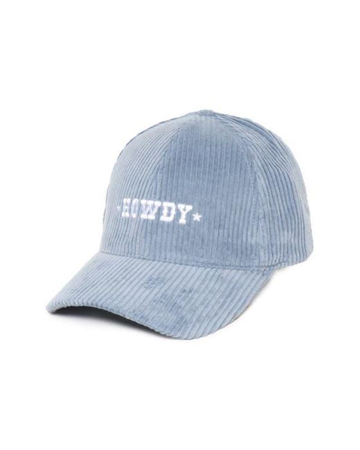David & Young Howdy Corduroy Baseball Cap in Blue | Lyst