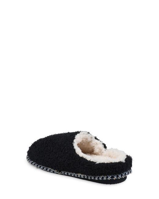 GAAHUU Cozee Faux Shearling Lined Slipper in Black | Lyst