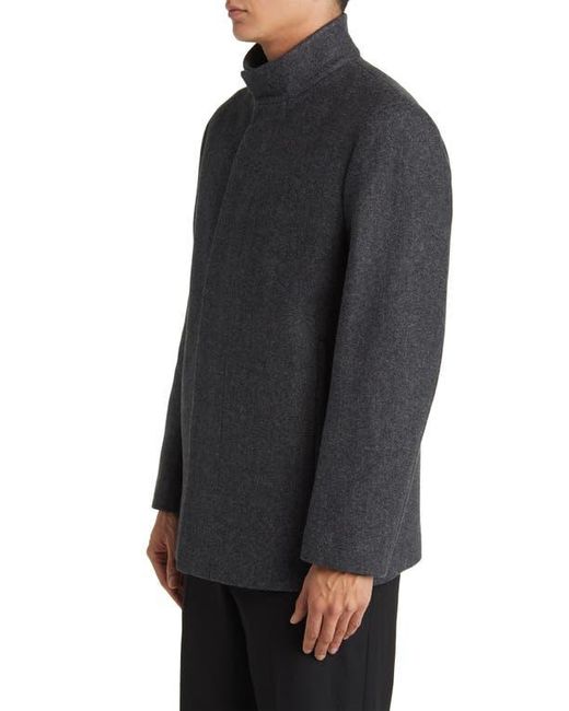Theory Clarence Herringbone Wool Blend Jacket in Gray for Men | Lyst