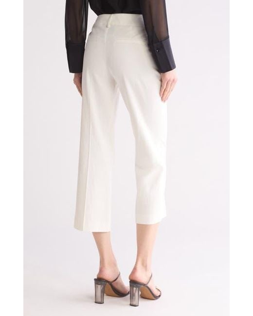 Alice + Olivia Janis Low Rise Crop Flare Pants in Pink | Lyst
