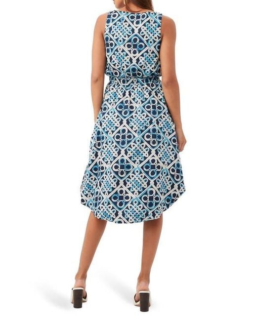 Trina Turk Sought After Bubble Hem Dress in Blue | Lyst