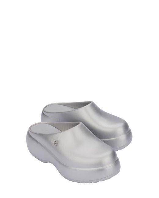 Melissa Free Platform Clog in Gray | Lyst