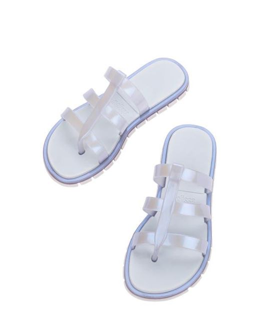 Melissa Path Slide Sandal in White | Lyst