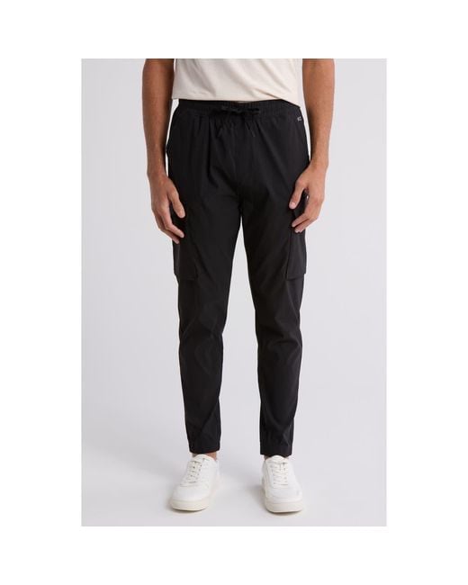 Kenneth Cole Active Tech Cargo Joggers in Black for Men | Lyst
