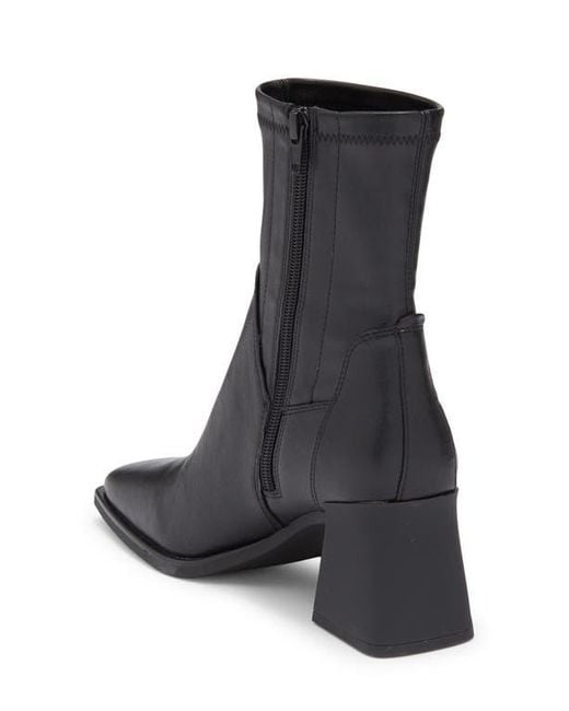 Steve Madden Vallie Square Toe Bootie in Black | Lyst