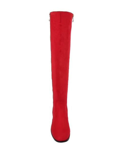 Ninety Union Majestic Knee High Boot in Red | Lyst