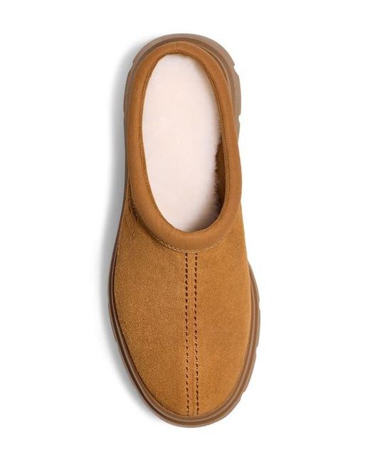 UGG Neerie Faux Fur Lined Lug Clog in Brown | Lyst