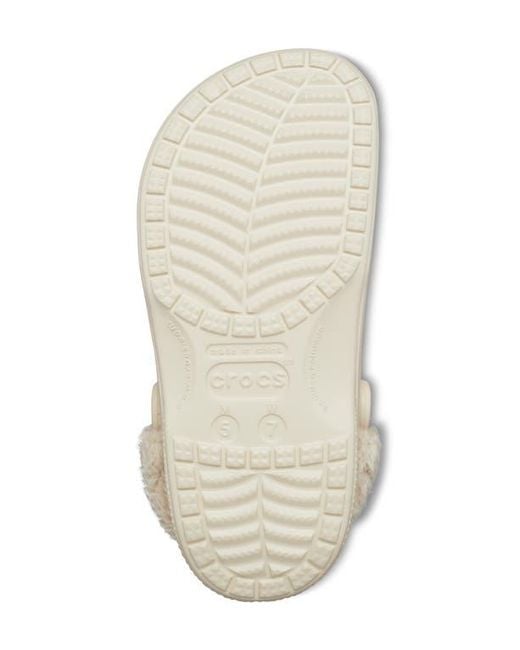 Crocs™ Faux Fur-Lined Clog in White | Lyst