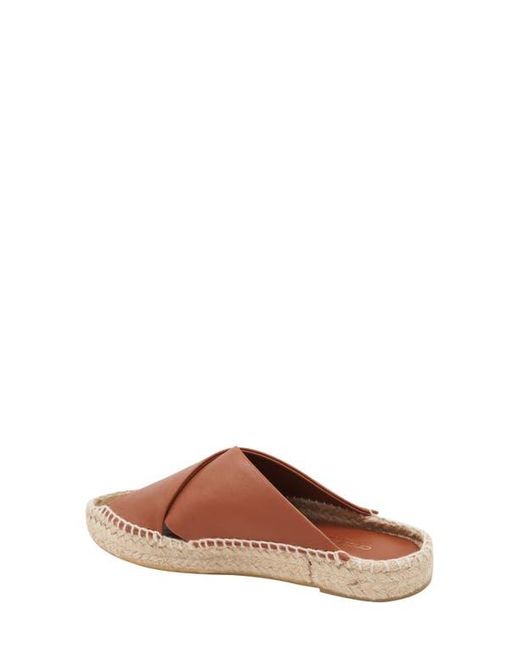 Andre Assous Estelle Espadrille Platform Slide Sandal in Brown | Lyst