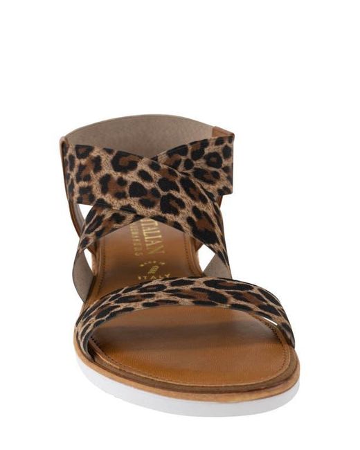 Italian Shoemakers Priola Sandal in Brown | Lyst